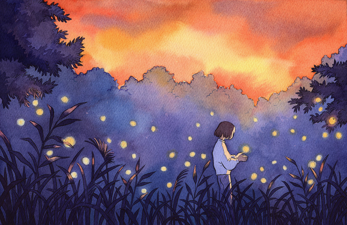 Fireflies ORIGINAL ARTWORK – Heikala Shop